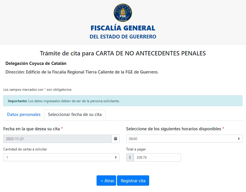 Carta De Antecedentes No Penales Xalapa – YWTP